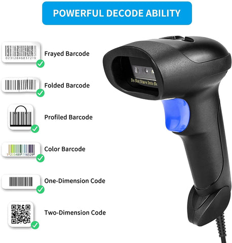 Handheld Barcode Scanner - Wireless Bluetooth QR Code Reader | Barcode ...