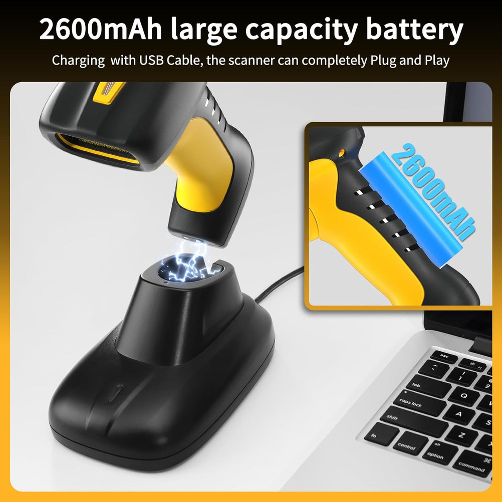 NS1200 Industrial Bluetooth QR Barcode Scanner, IP67 Waterproof & Drop