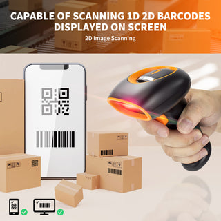 Handheld Barcode Scanner - Wireless Bluetooth QR Code Reader | Barcode ...
