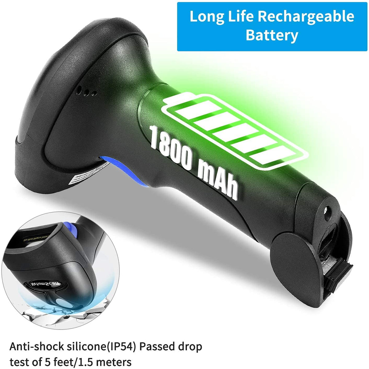 NSL8 Wireless 2D Barcode Scanner - Handheld QR Bar Code Reader Scan PD