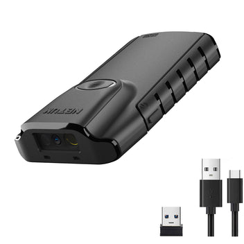 NSE800 Portable Bluetooth QR Code Scanner, Back Clip 2D Barcode Reader