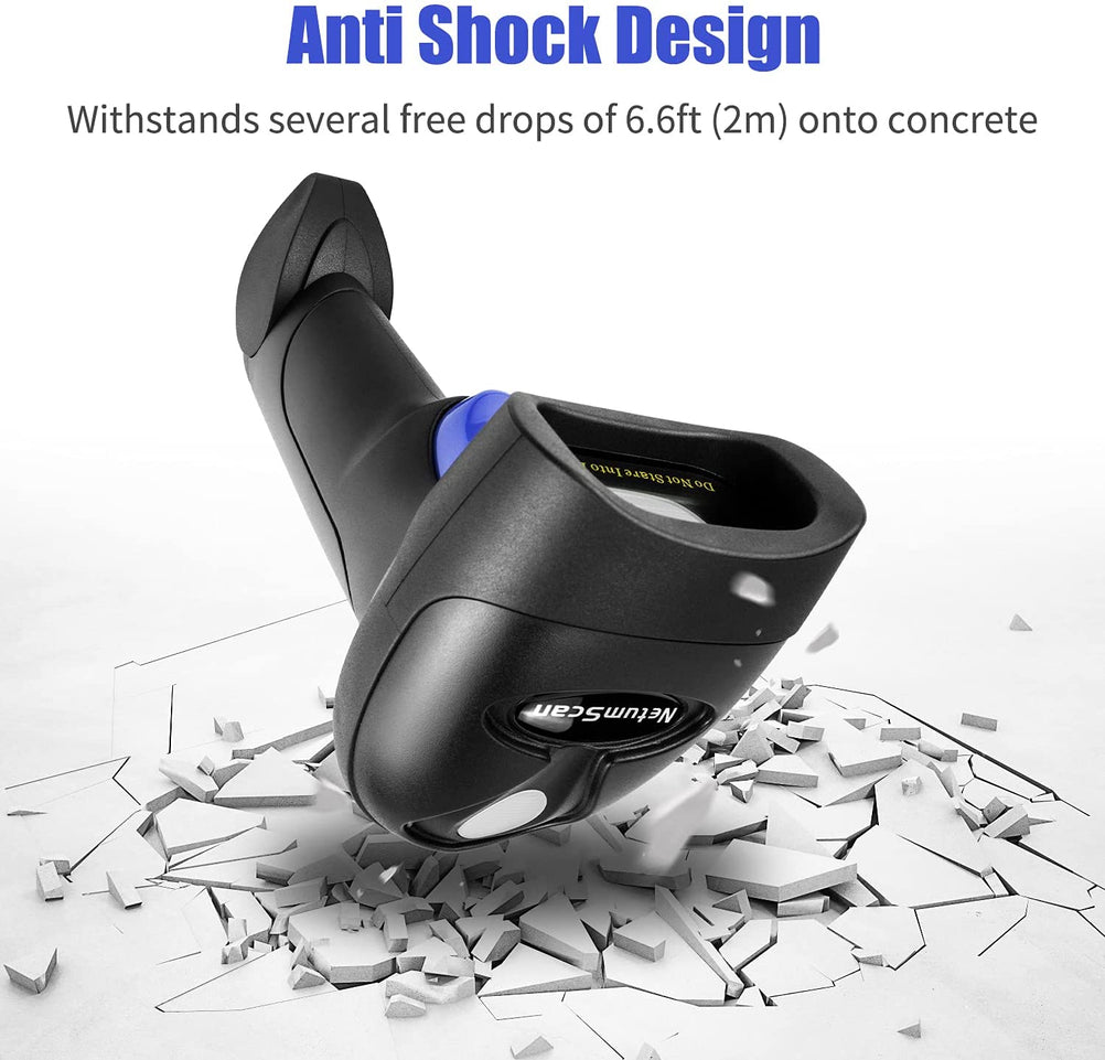 NetumScan USB 1D Barcode Scanner, Handheld Wired CCD Barcode Reader NS