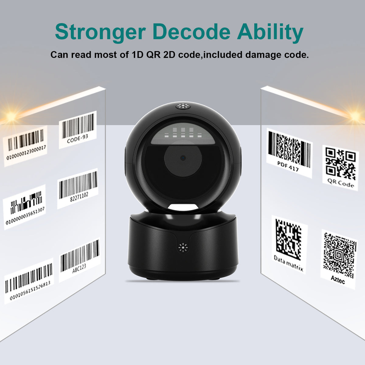 NetumScan Omnidirectional Desktop Barcode Scanner - NSA5