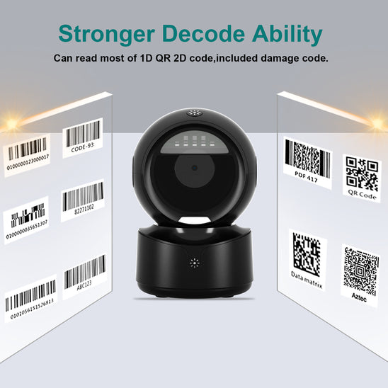 NetumScan Omnidirectional Desktop Barcode Scanner - NSA5