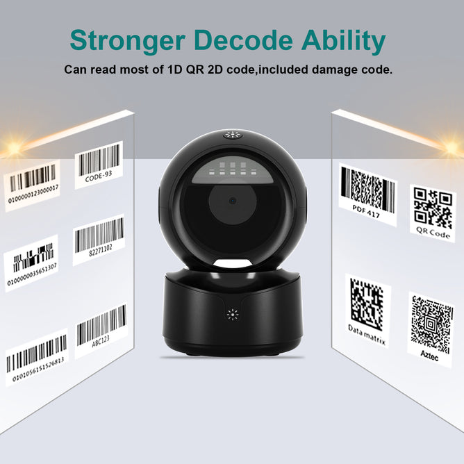 NetumScan Omnidirectional Desktop Barcode Scanner - NSA5