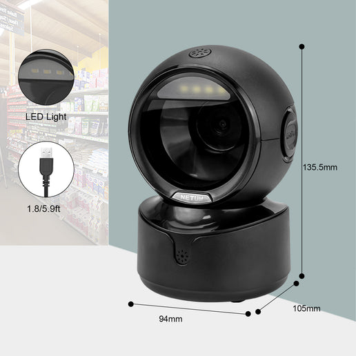 NetumScan Omnidirectional Desktop Barcode Scanner - NSA5